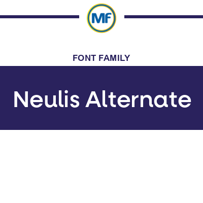 Neulis Alternate Font Family: Download Free | MaisFontes