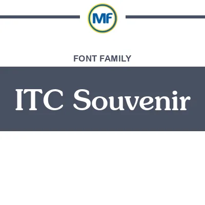 Download ITC Souvenir Fonts | MaisFontes