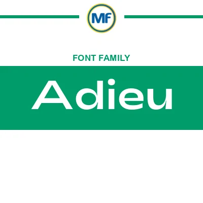 Adieu Font Family: Free Download | MaisFontes