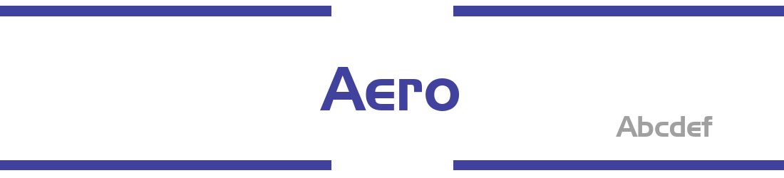 Aero Font: Free Download | MaisFontes