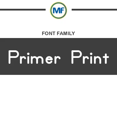 Primer Print Font Family: Download Free | MaisFontes