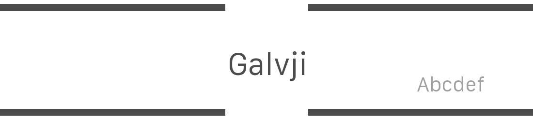 Galvji: Download Free Font | MaisFontes
