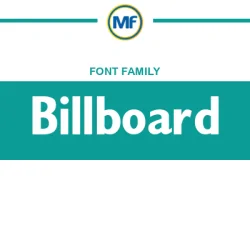 Billboard Font: Free Download | MaisFontes