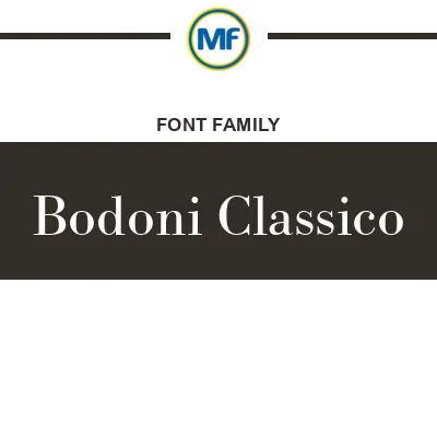 Download Bodoni Classico Fonts | MaisFontes