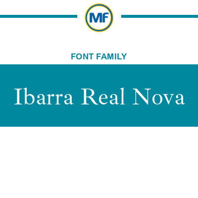 Download Ibarra Real Nova Fonts | MaisFontes