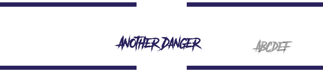 Another Danger Font: Free Download | MaisFontes