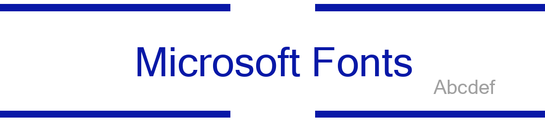 Download Microsoft Fonts | MaisFontes