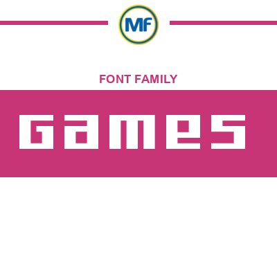 Games Font Family: Download Free | MaisFontes