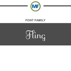 Fling Std: Free Font Download | MaisFontes