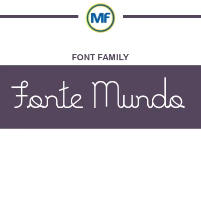 Fonte Mundo Font Family: Download Free | MaisFontes