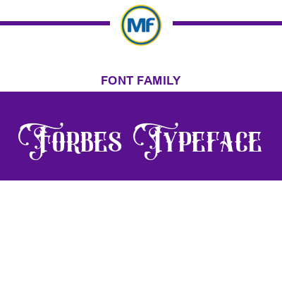 Forbes Typeface Font Family: Download Free | MaisFontes
