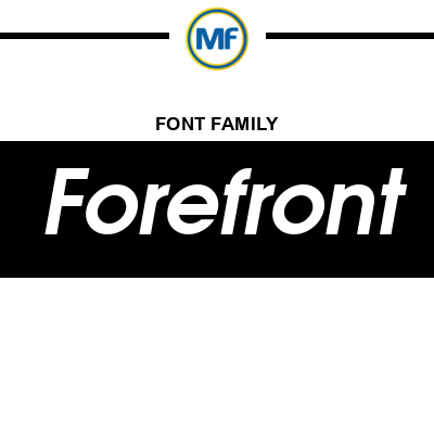 Forefront Font Family: Download Free | MaisFontes