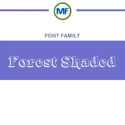 Forest Shaded Font Family: Download Free | MaisFontes