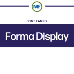 Forma Display Regular: Download Free Font | MaisFontes