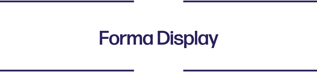 Forma Display Bold: Download Free Font | MaisFontes