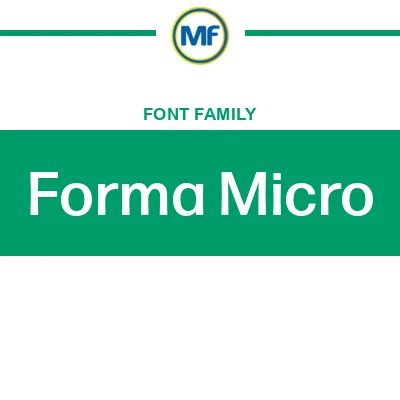 Forma Micro Font Family: Download Free | MaisFontes