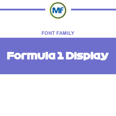 Formula 1 Display Font Family: Download Free | MaisFontes