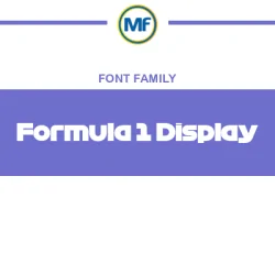 Formula1 Display Black Font: Free Download | MaisFontes