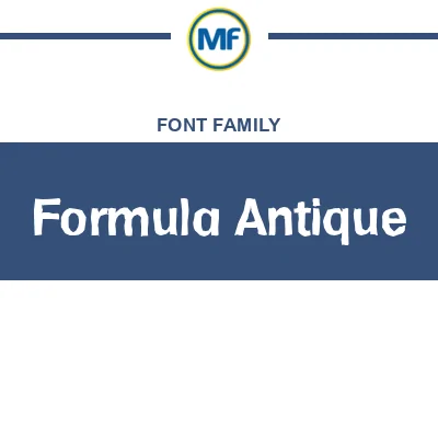 Formula Antique Font Family: Download Free | MaisFontes