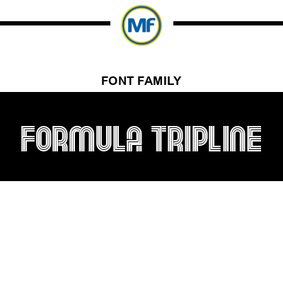 Formula TripLine Font Family: Download Free | MaisFontes