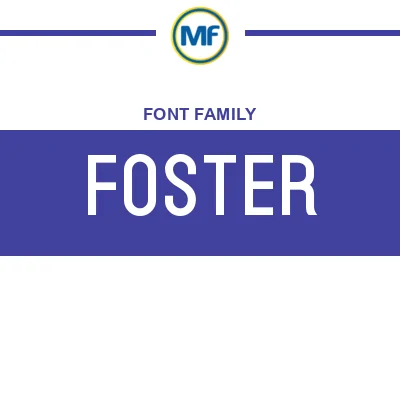 Foster Font Family: Download Free | MaisFontes