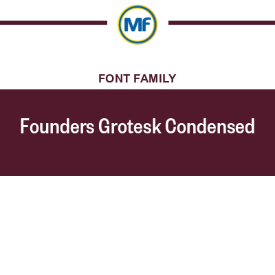 Founders Grotesk Condensed Font Family: Free Download | MaisFontes