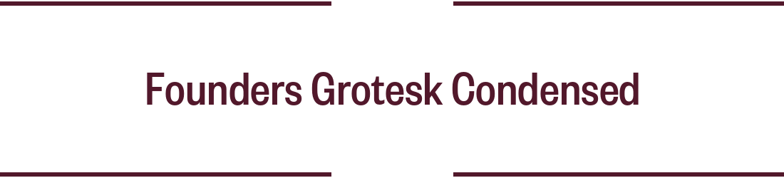 Founders Grotesk Condensed Bold 字体下载 | MaisFontes