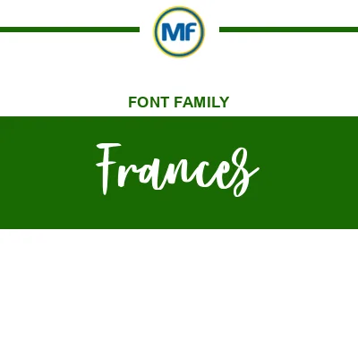 Frances Font Family: Download Free | MaisFontes