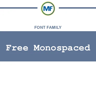 Free Monospaced Font Family: Download Free | MaisFontes