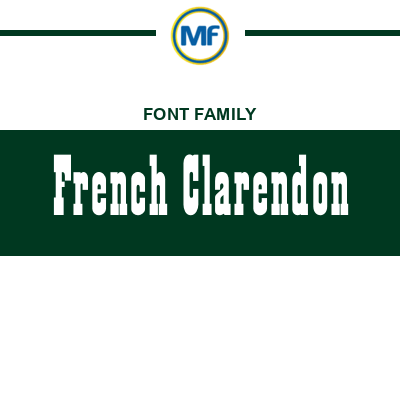 French Clarendon Font Family: Free Download | MaisFontes