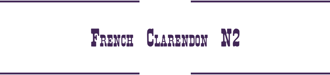 French Clarendon N2 Regular Font: Free Download | MaisFontes