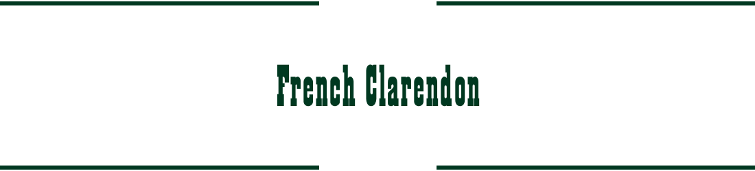 French Clarendon Bold Font: Free Download | MaisFontes