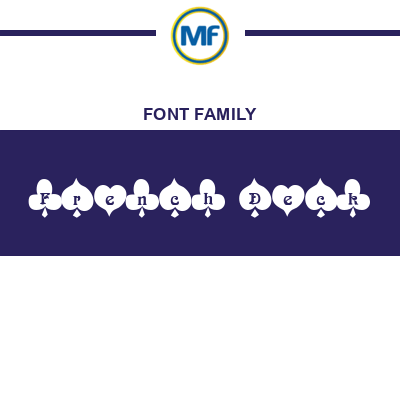 French Deck Font Family: Download Free | MaisFontes