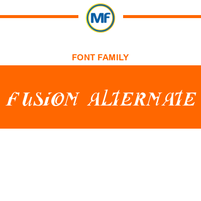 Fusion Alternate Font Family: Download Free | MaisFontes