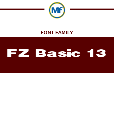 FZ Basic 13 Font Family: Download Free | MaisFontes