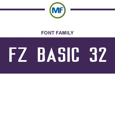 FZ Basic 32 Font Family: Download Free | MaisFontes