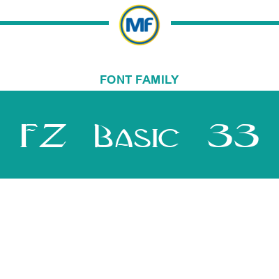 FZ Basic 33 Font Family: Download Free | MaisFontes