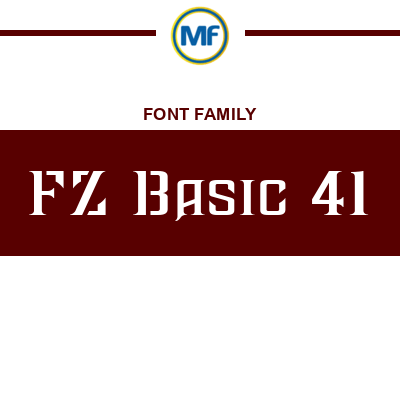 FZ Basic 41 Font Family: Download Free | MaisFontes