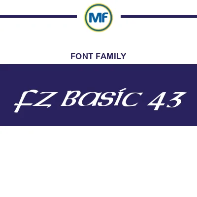 FZ Basic 43 Font Family: Download Free | MaisFontes