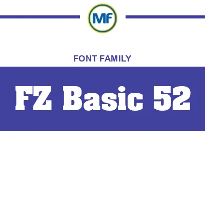 FZ Basic 52 Font Family: Free Download | MaisFontes