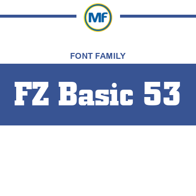 FZ Basic 53 Font Family: Download Free | MaisFontes