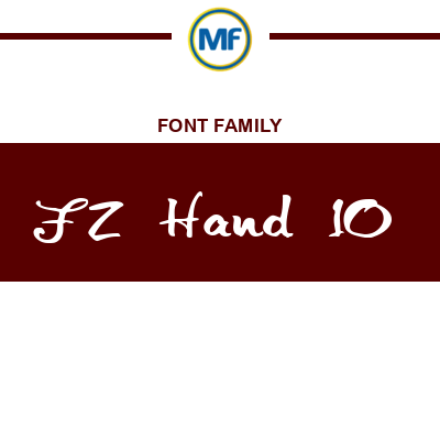 FZ Hand 10 Font Family: Download Free | MaisFontes