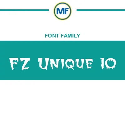 FZ Unique 10 Font Family: Download Free | MaisFontes