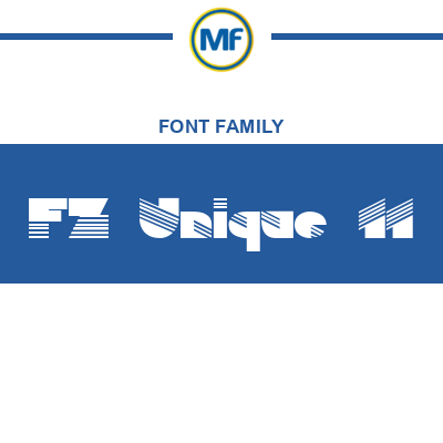 FZ Unique 11 Font Family: Download Free | MaisFontes