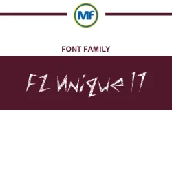 FZ UNIQUE 17: Free Font Download | MaisFontes