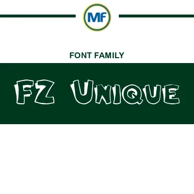 FZ Unique 31 Font Family: Download Free | MaisFontes