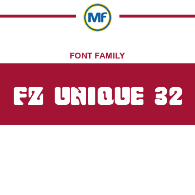 FZ Unique 32 Font Family: Download Free | MaisFontes