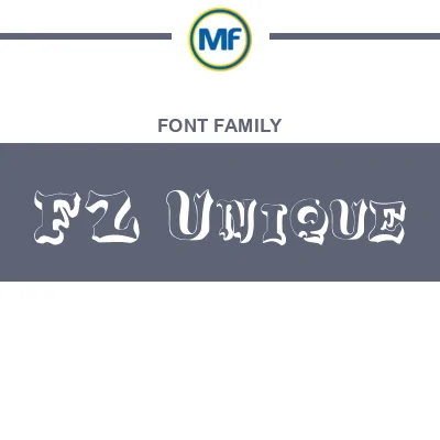 FZ Unique 37 Font Family: Download Free | MaisFontes