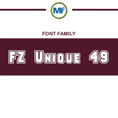 FZ Unique 49 Font Family: Download Free | MaisFontes