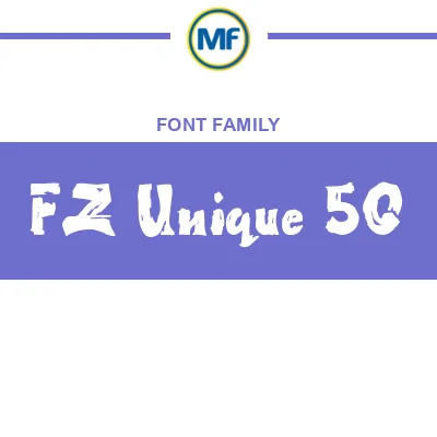 FZ Unique 50 Font Family: Download Free | MaisFontes